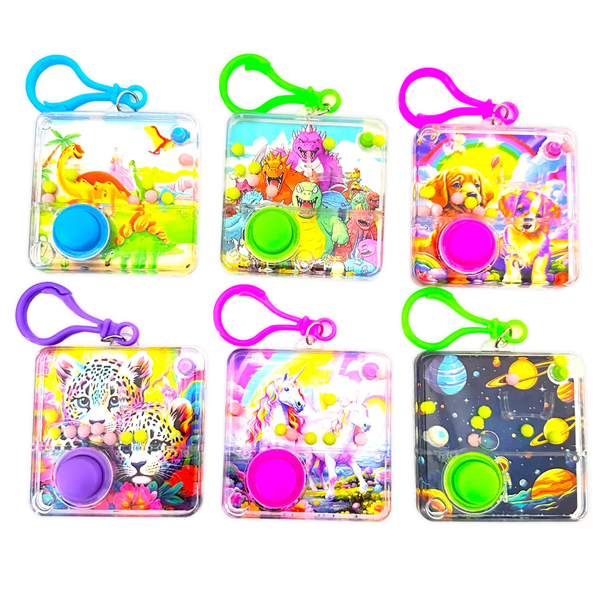 Aqua Ring Water Toss Game Keychain - 12 Pieces Per Display 25068 – Novelty Closeout